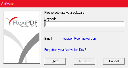 Activate your software